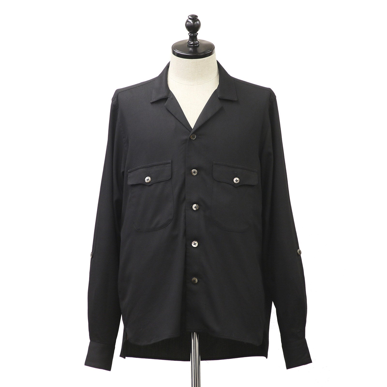 IGNORE OPEN COLLAR SHIRTS JACKET | IGN101-001 – 五十嵐 IGNORE OPEN COLLAR SHIRTS JACKET | IGN101-001 – 五十嵐